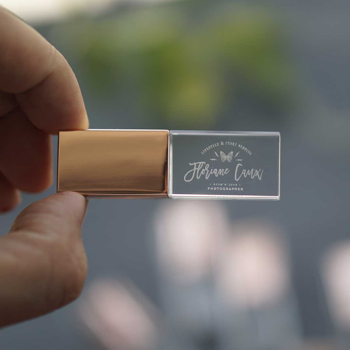 Custom Flash Drives for Photographers - Crystal USB or Wood – ROSPINS